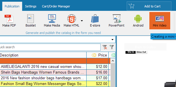 How to make video catalogs for Instagram, TikTok and Facebook